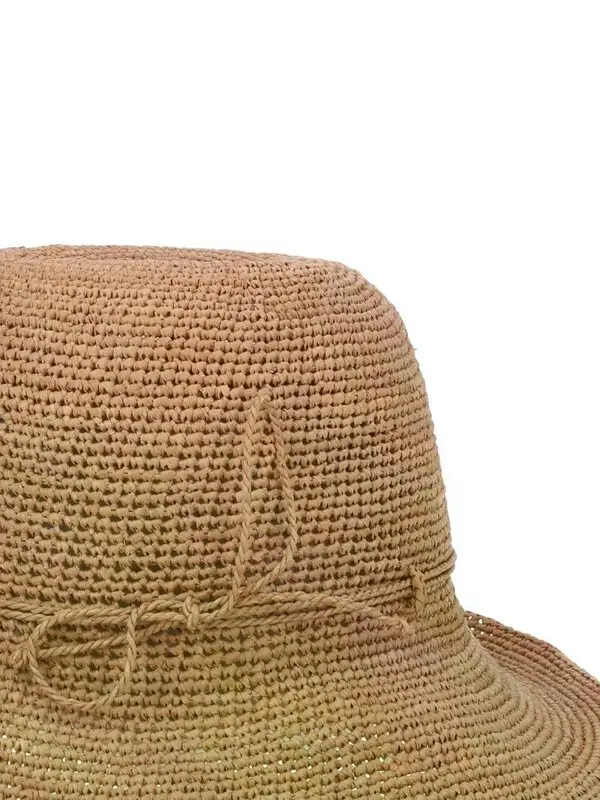 Helen Kaminski Raffia Hat With Tie Detail