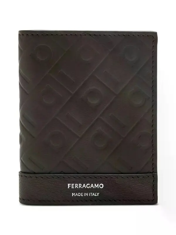 FERRAGAMO Monogram Cardholder - Brown