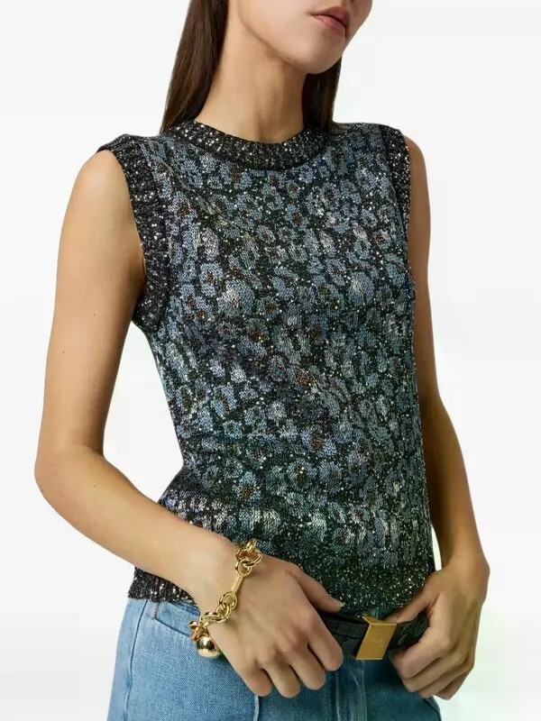 Missoni Animal-jacquard Sleeveless Top