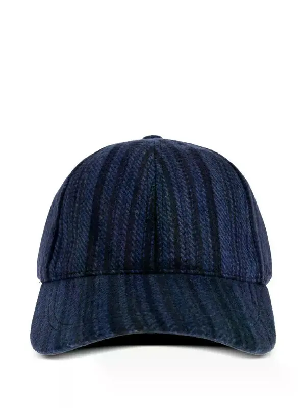 Paul Smith Striped Baseball Cap - Blue