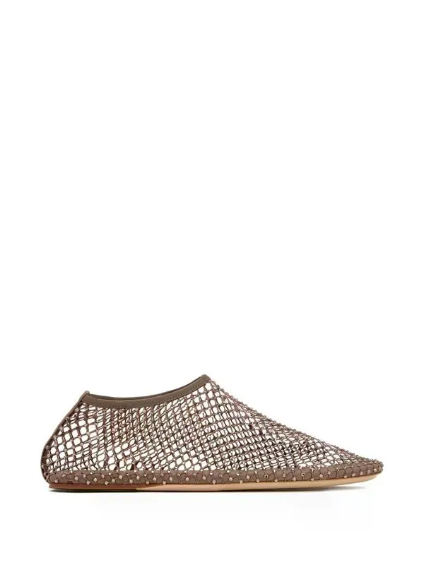 Christopher Esber Net-embellished Ballerina Flats