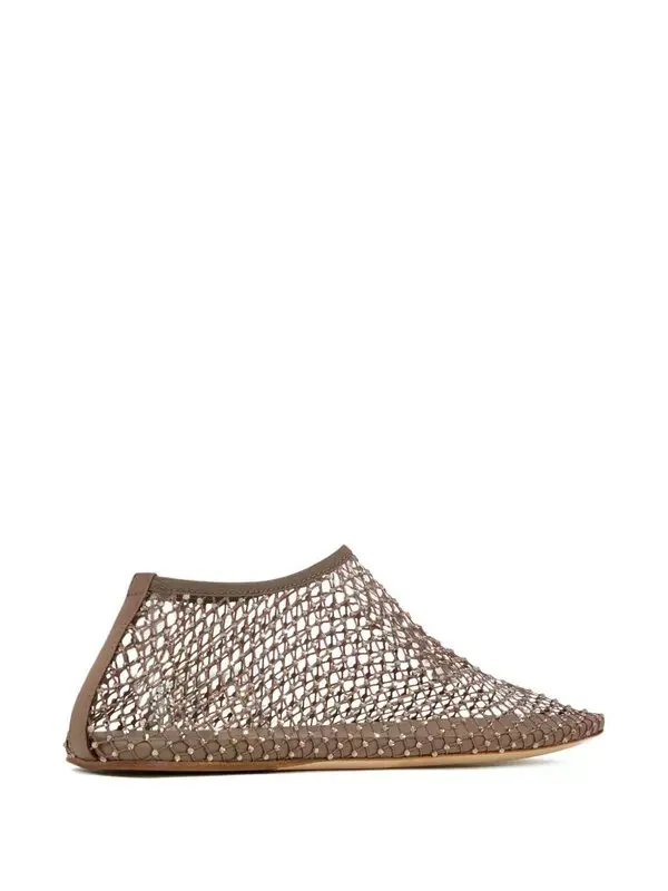 Christopher Esber Net-embellished Ballerina Flats