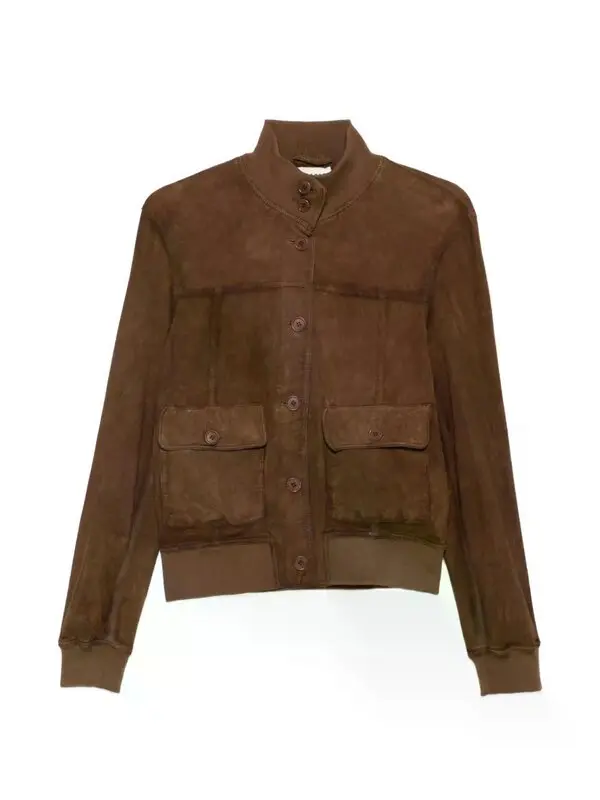 P.a.r.o.s.h Buttoned Suede Jacket