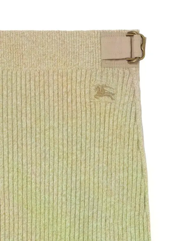 Burberry Ribbed Buckle-strap Mini Skirt