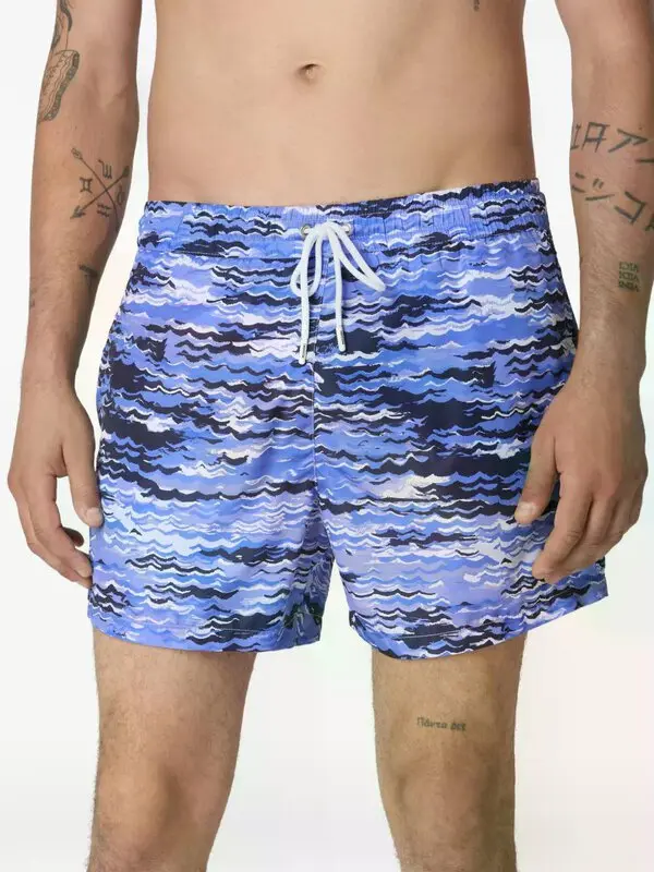 Missoni Wave-pattern Swim Shorts