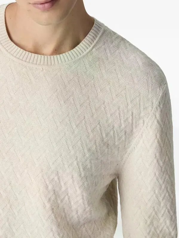 Missoni Textured Crew-neck Sweater - Neutrals