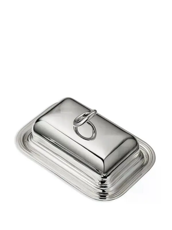 Christofle Vertigo Butter Dish - Silver