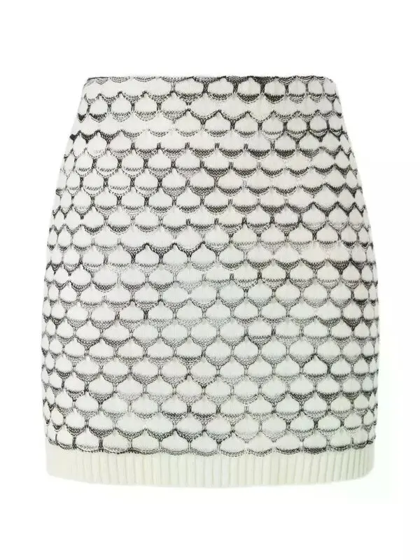 Missoni Patterned Mini Skirt - White