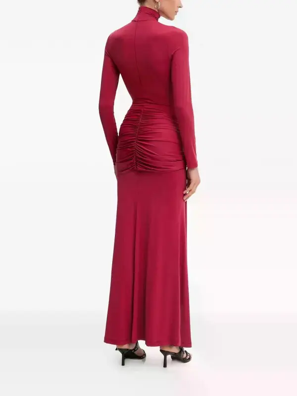 Bardot Knotted Roll-neck Maxi Dress