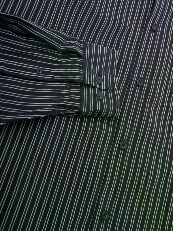 LES DEUX Kent Striped Button-down Shirt