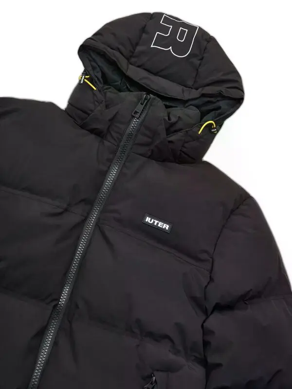 IUTER Logo Hooded Puffer Jacket