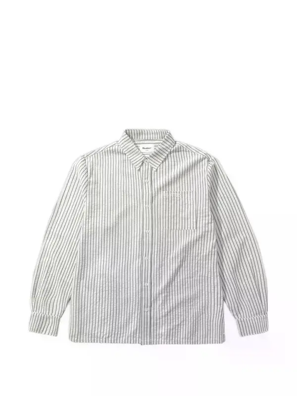 BUTTER GOODS Striped Embroidered Shirt