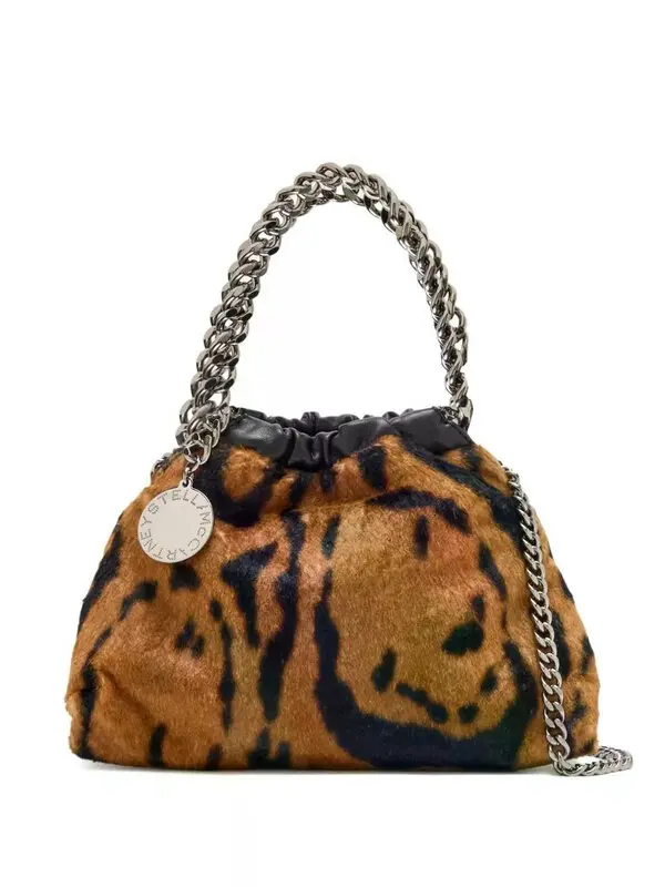 Stella McCartney Tiger-stripe Chain Bucket Bag