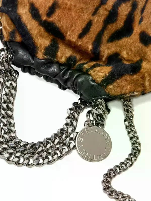 Stella McCartney Tiger-stripe Chain Bucket Bag
