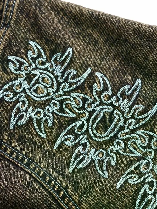 BUTTER GOODS Embroidered Denim Jacket
