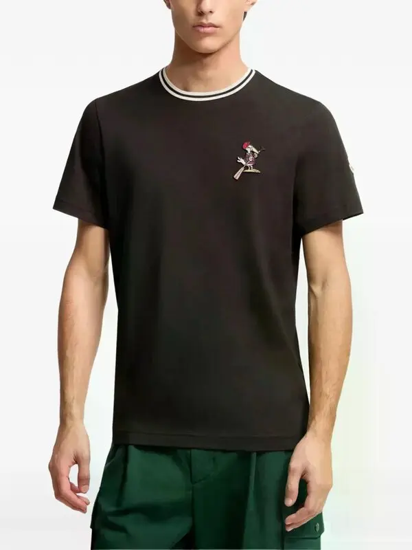 Moncler Monduck Logo-patch T-shirt - Black