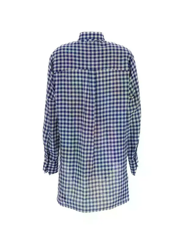 MAISON JEJIA Ruffled Checked Shirt