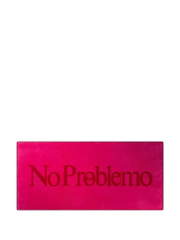 NO PROBLEMO Logo Beach Towel - Pink