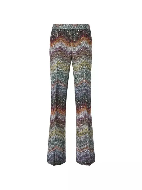 Missoni Sequin-embellished Flared Trousers