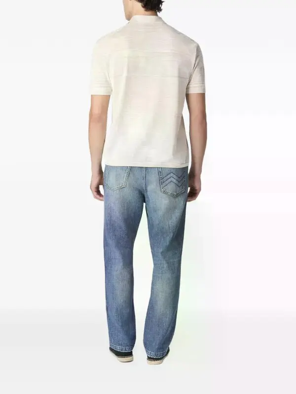 Missoni Fiamma Mercerized Cotton Polo Shirt