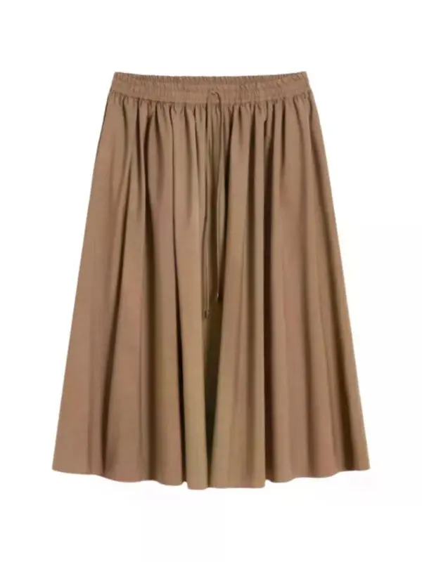 Max Mara Drawstring Elasticated A-line Skirt