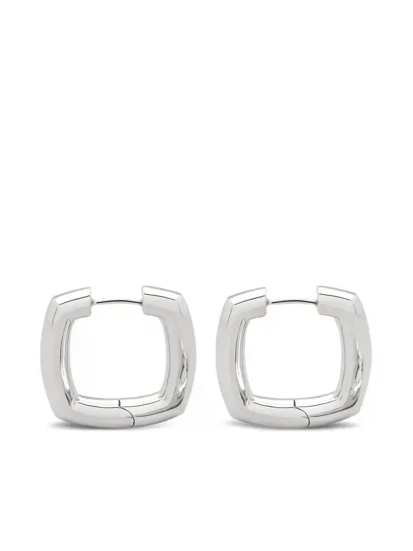 Tom Wood Metal Hoops Earrings - Metallic