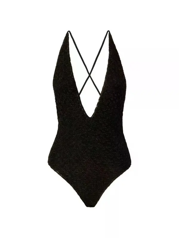Missoni Cross-back One-piece Swimsuit - Black