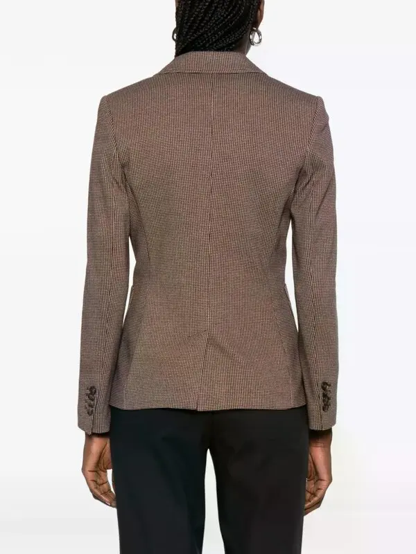 Gant Check-pattern Blazer - Brown