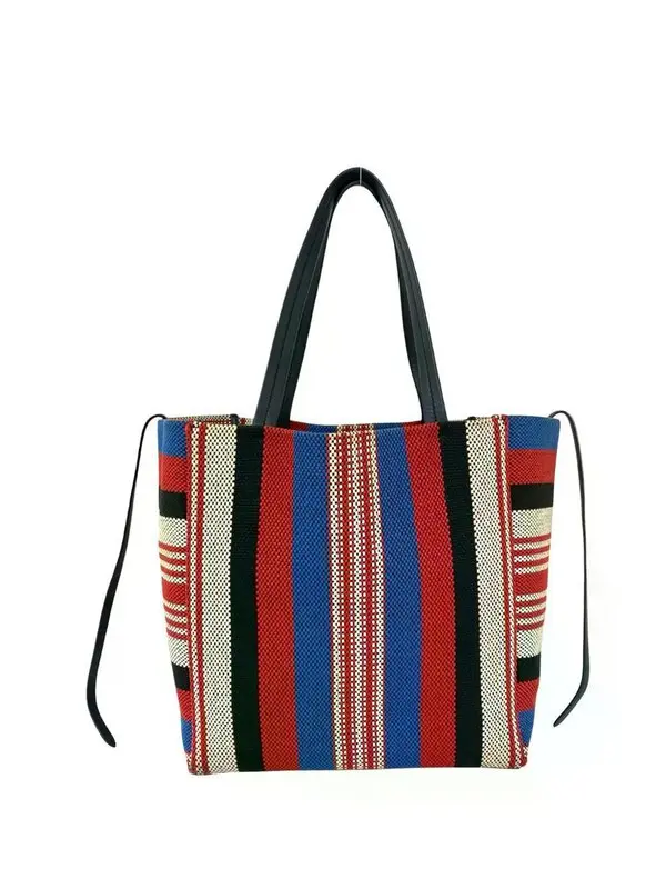 Celine 2015 Small Striped Canvas Phantom Cabas Tote Bag