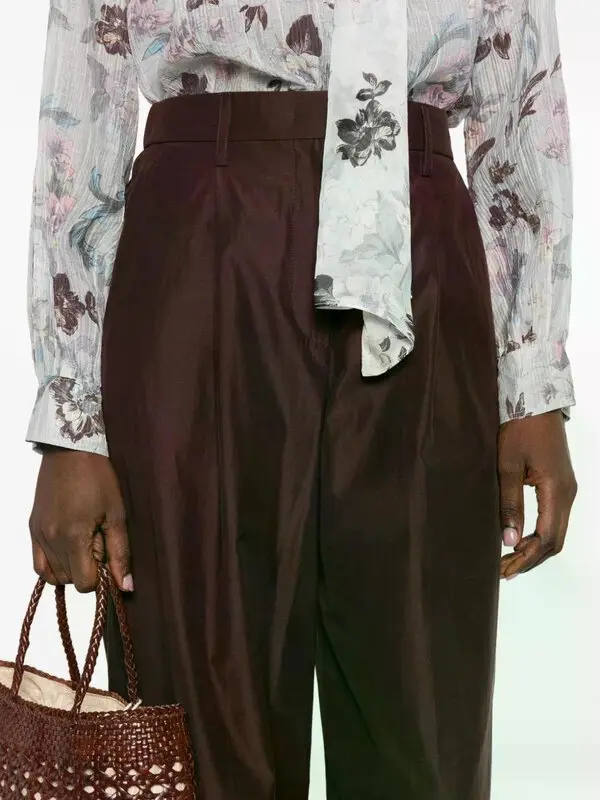FORTE_FORTE High-waist Pleated Trousers