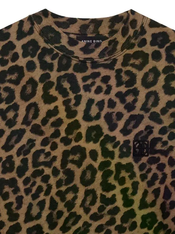ANINE BING Leopard-print T-shirt