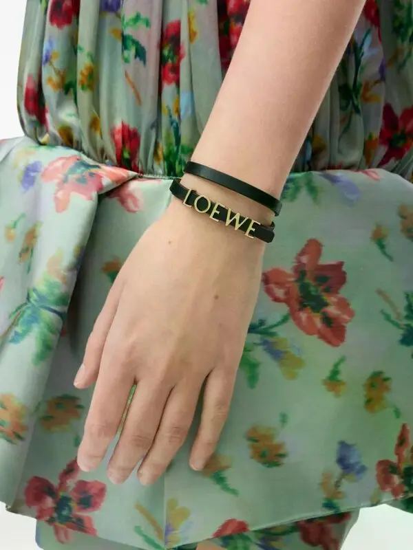 Loewe Leather Bracelet - Black