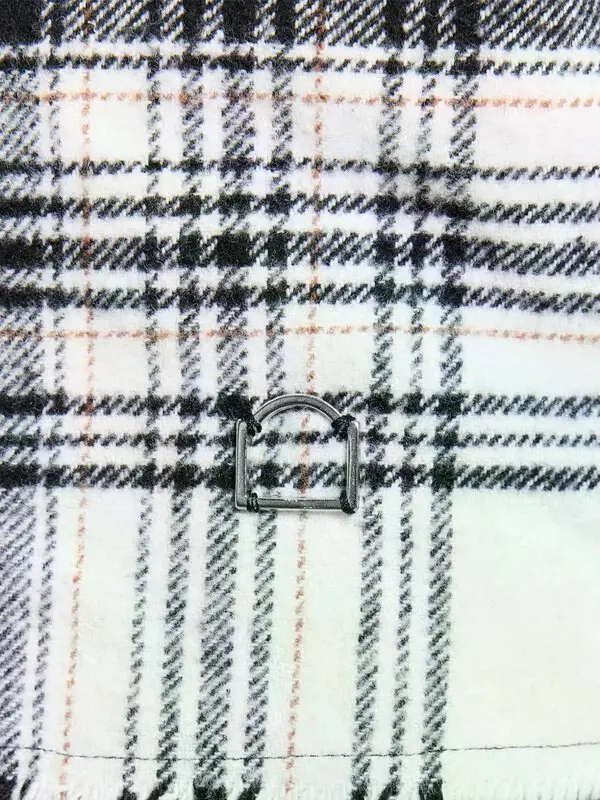 RETERNITY Plaid Flannel Logo-print Shirt