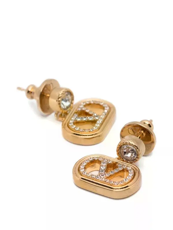 Valentino Garavani V-logo Embellished Earrings