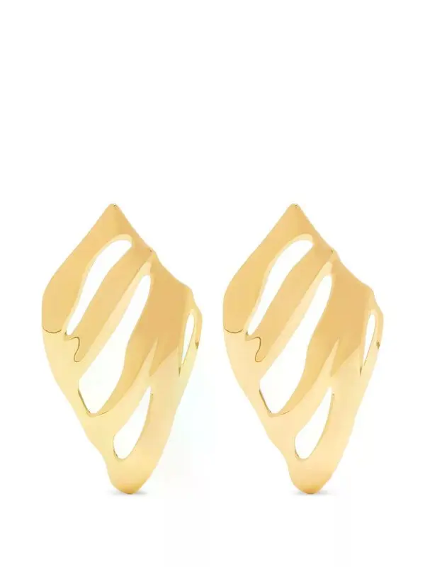Jenny Bird Cut-out Earrings - Gold