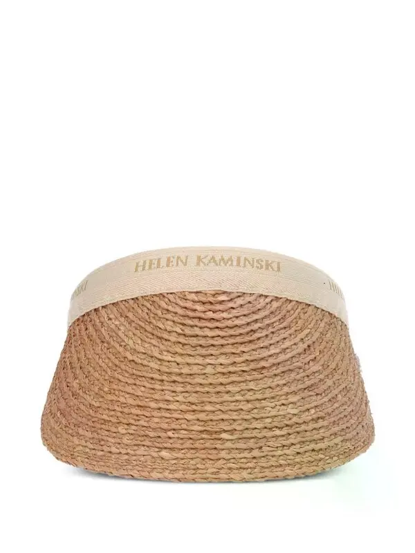 Helen Kaminski Raffia Sun Visor - Neutrals