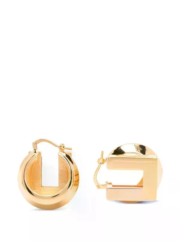 Elisabetta Franchi Stacked-effect Geometric Earrings