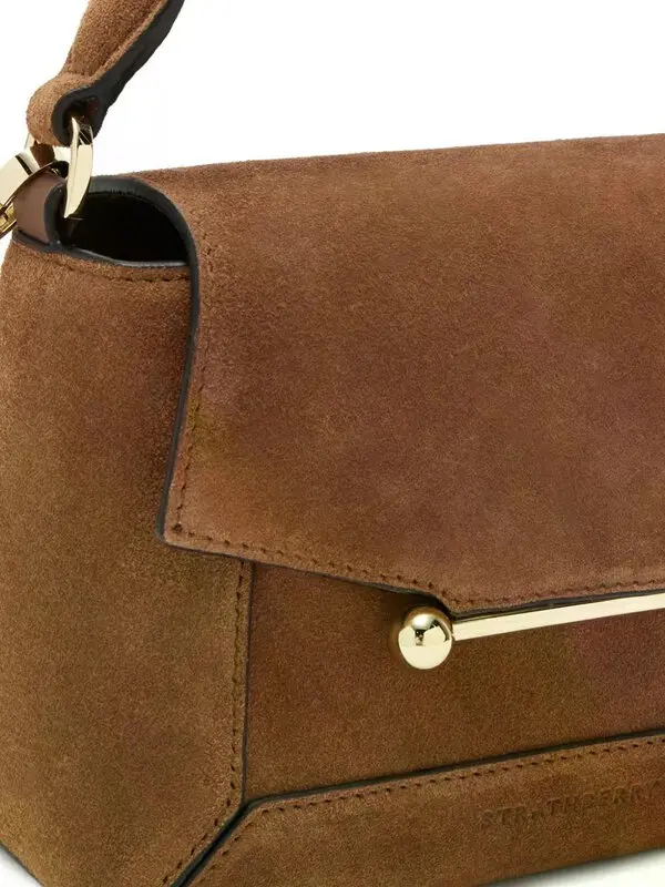 Strathberry Nano Mosaic Top-handle Mini Bag - Brown