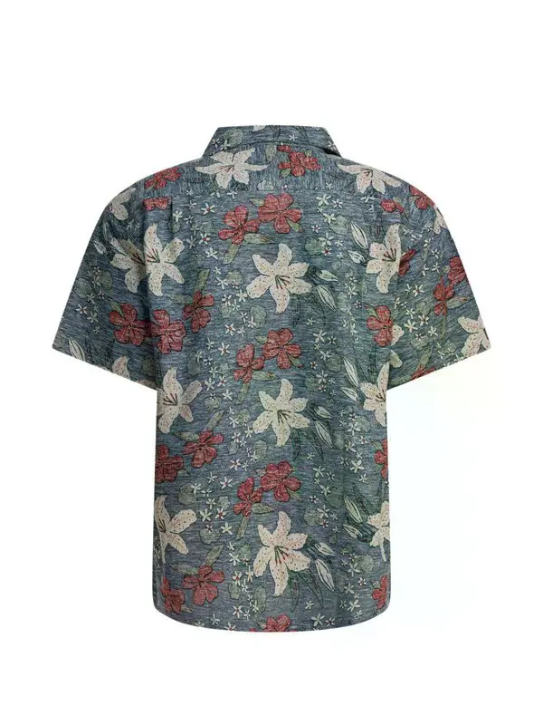 MONTBELL Floral Button Shirt - Blue