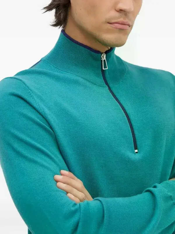 Paul Smith Half-zip High-neck Top