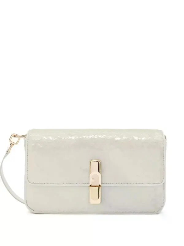 Furla Siride Sequin Crossbody Bag - White