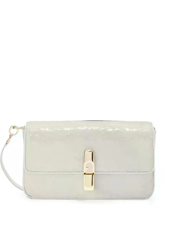 Furla Siride Sequin Crossbody Bag - White