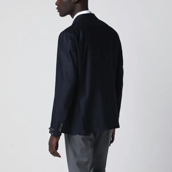 Tagliatore Wool Double-breasted Jacket - Blue