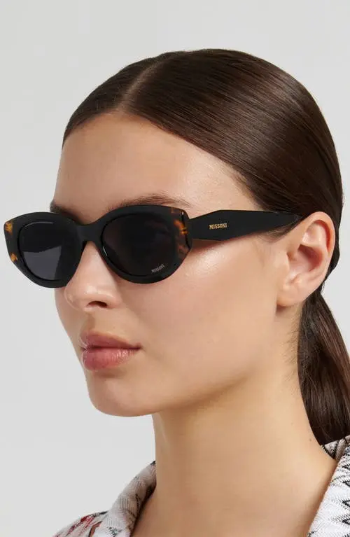 Missoni 52mm Oval Sunglasses
