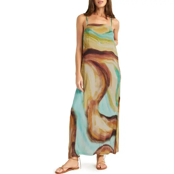 Vitamin A® Rhea Sleeveless Maxi Dress - Elemental Current
