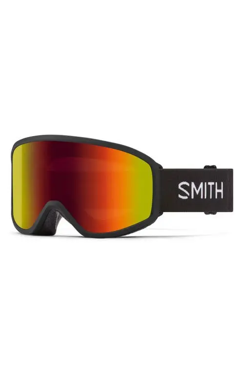 SMITH Reason Otg Low Bridge Snow Goggles - Black/red Sol-x Mirror