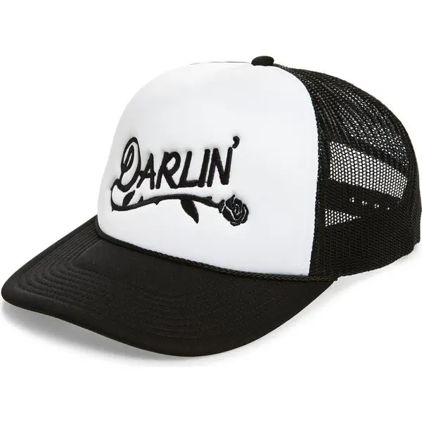 LOCAL BEACH Darlin' Trucker Hat - Black/white