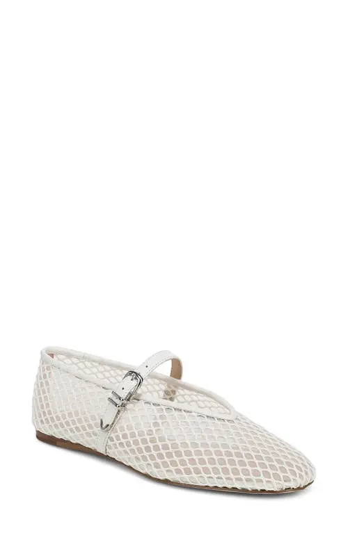 FAVORITE DAUGHTER Margot Mesh Mary Jane Flat - Snow