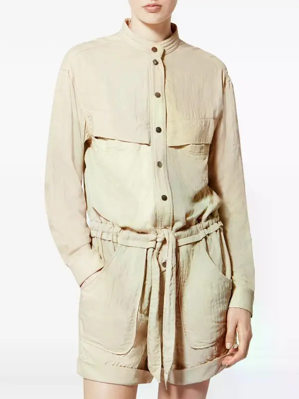 MARANT ETOILE Betyna Buttoned Belted Playsuit