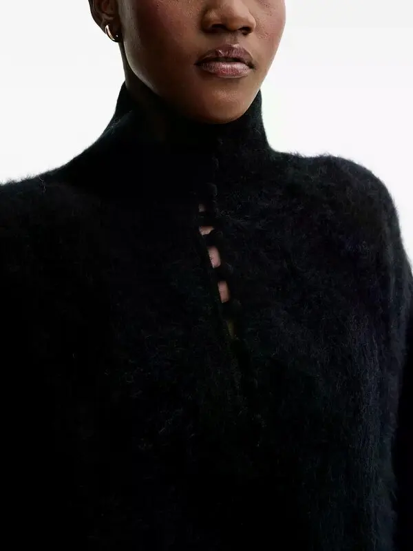 Rag & Bone Jada Buttoned Turtleneck Sweater